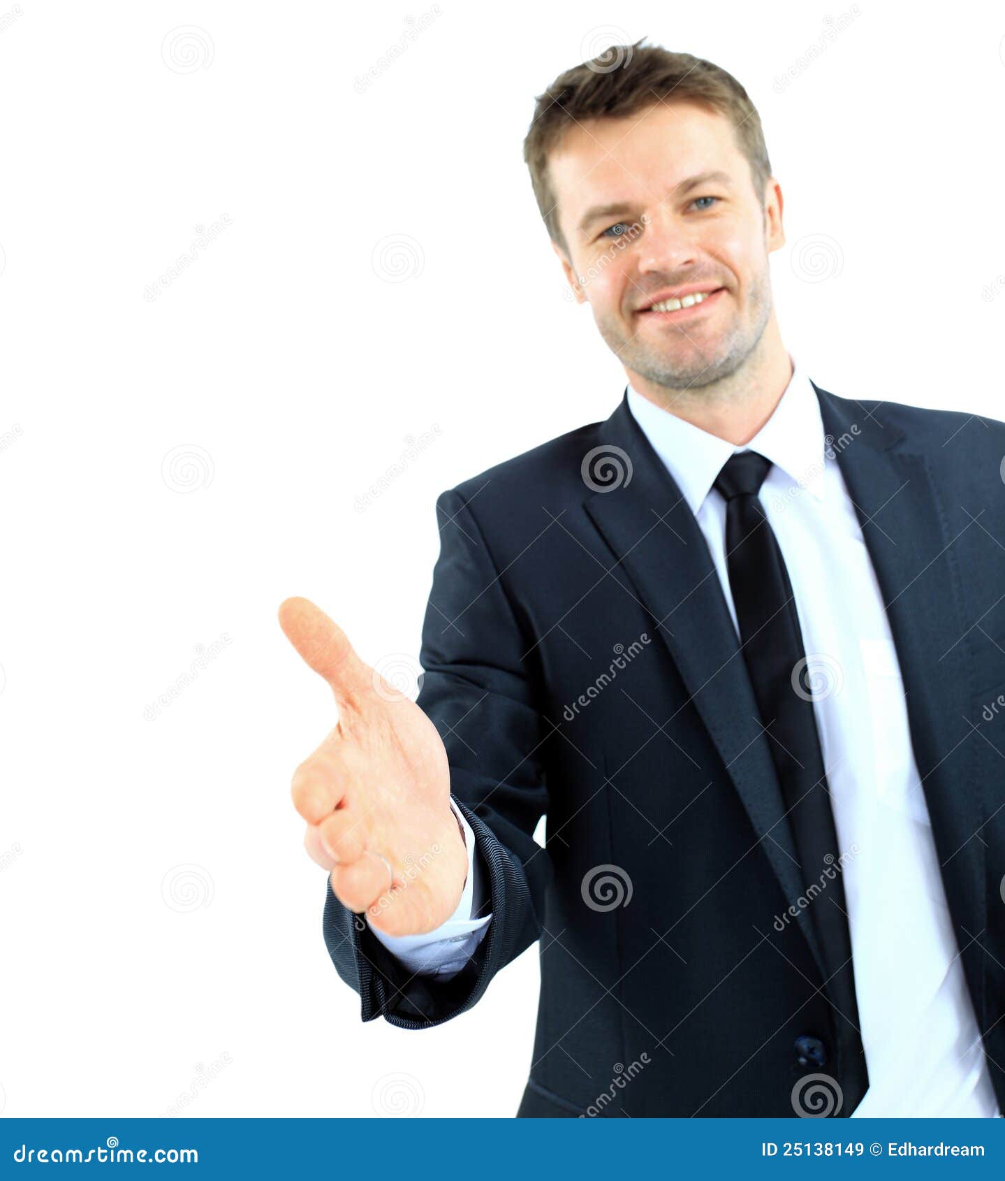 Smiling business man stock image. Image of hand, executive - 25138149