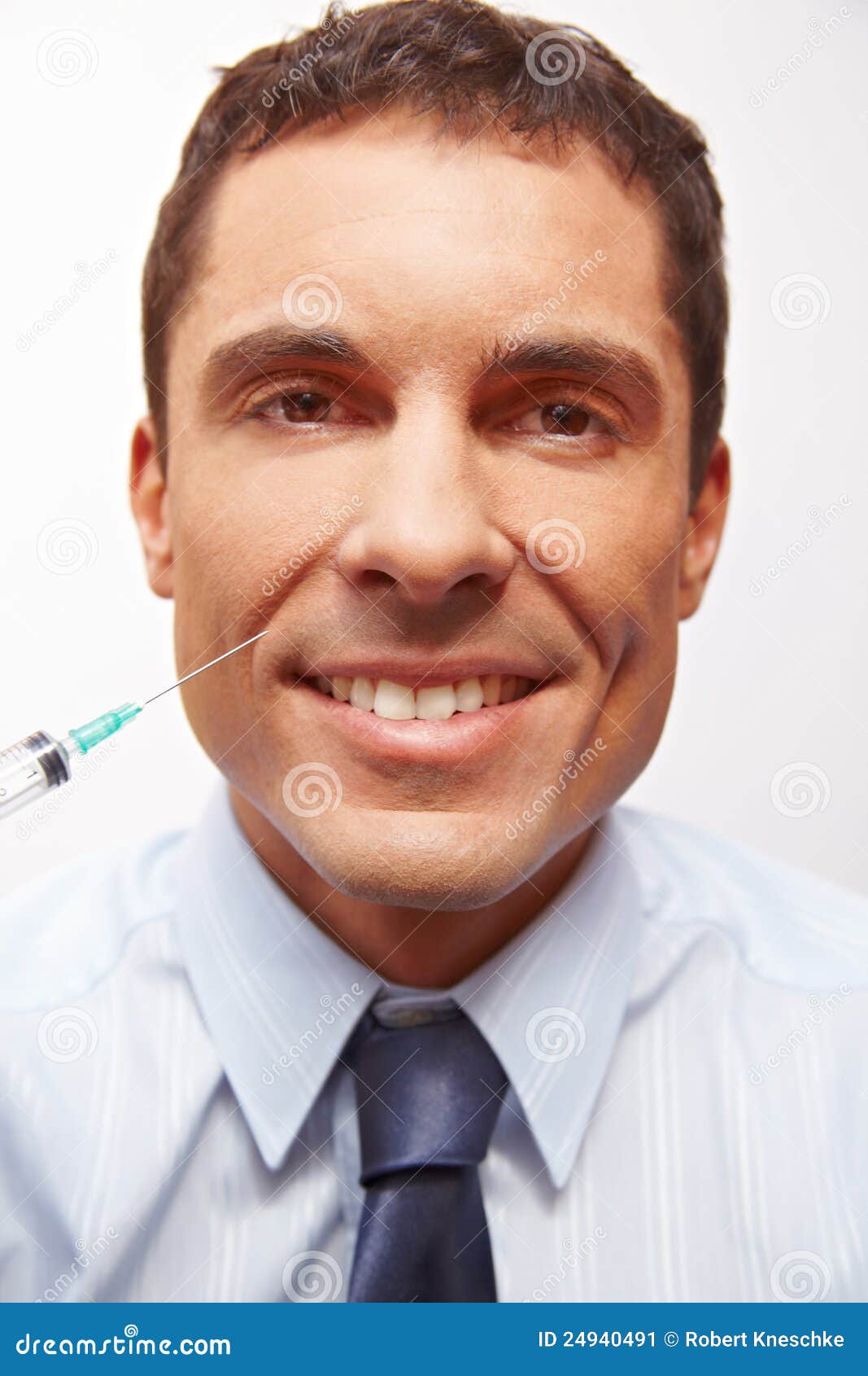 Smiling Business Man at Wrinkle Stock Image - Image of face, cosmetic ...