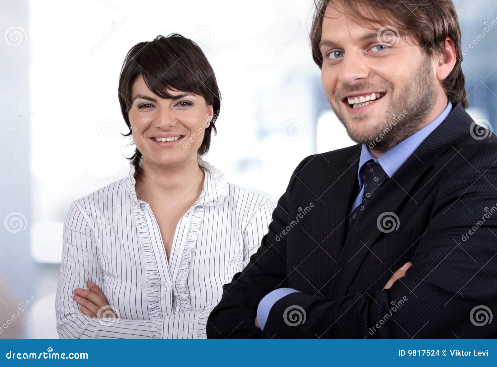 Smiling business people stock photo. Image of modern, arms - 9817524