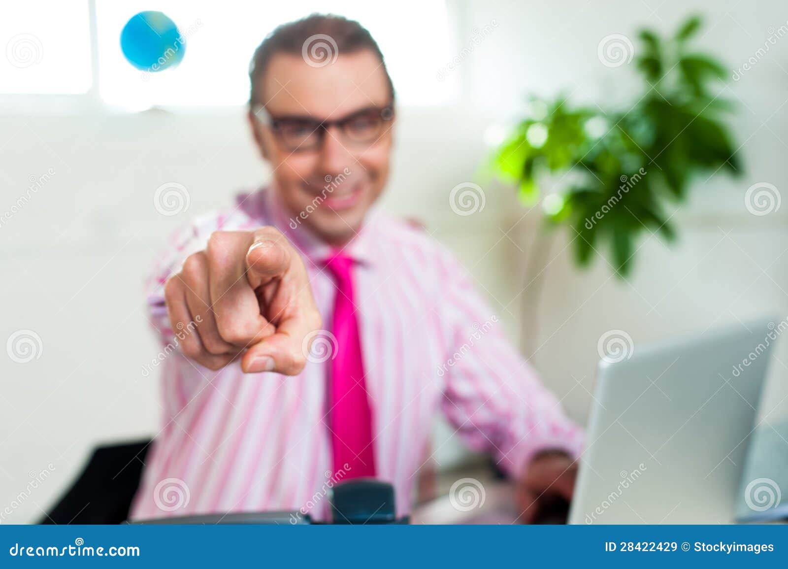 Smiling Business Professional Pointing You Out Stock Image - Image of ...