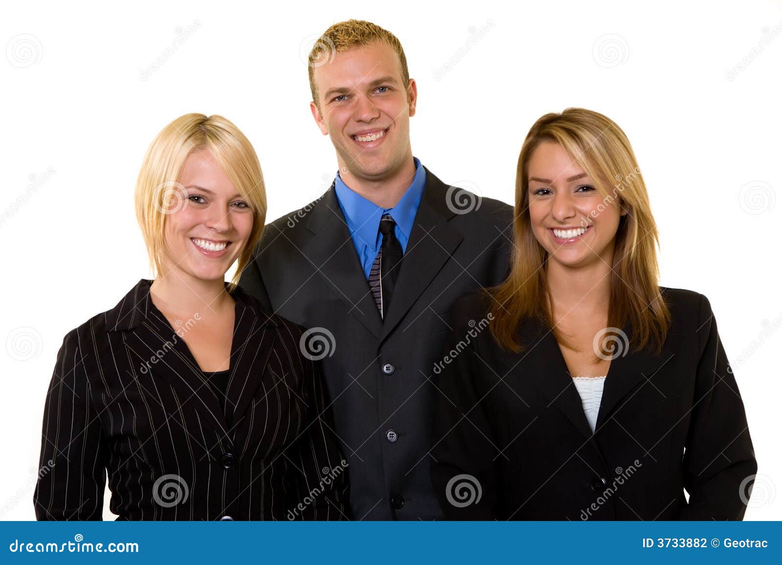 Smiling Business team stock photo. Image of american, attractive - 3733882