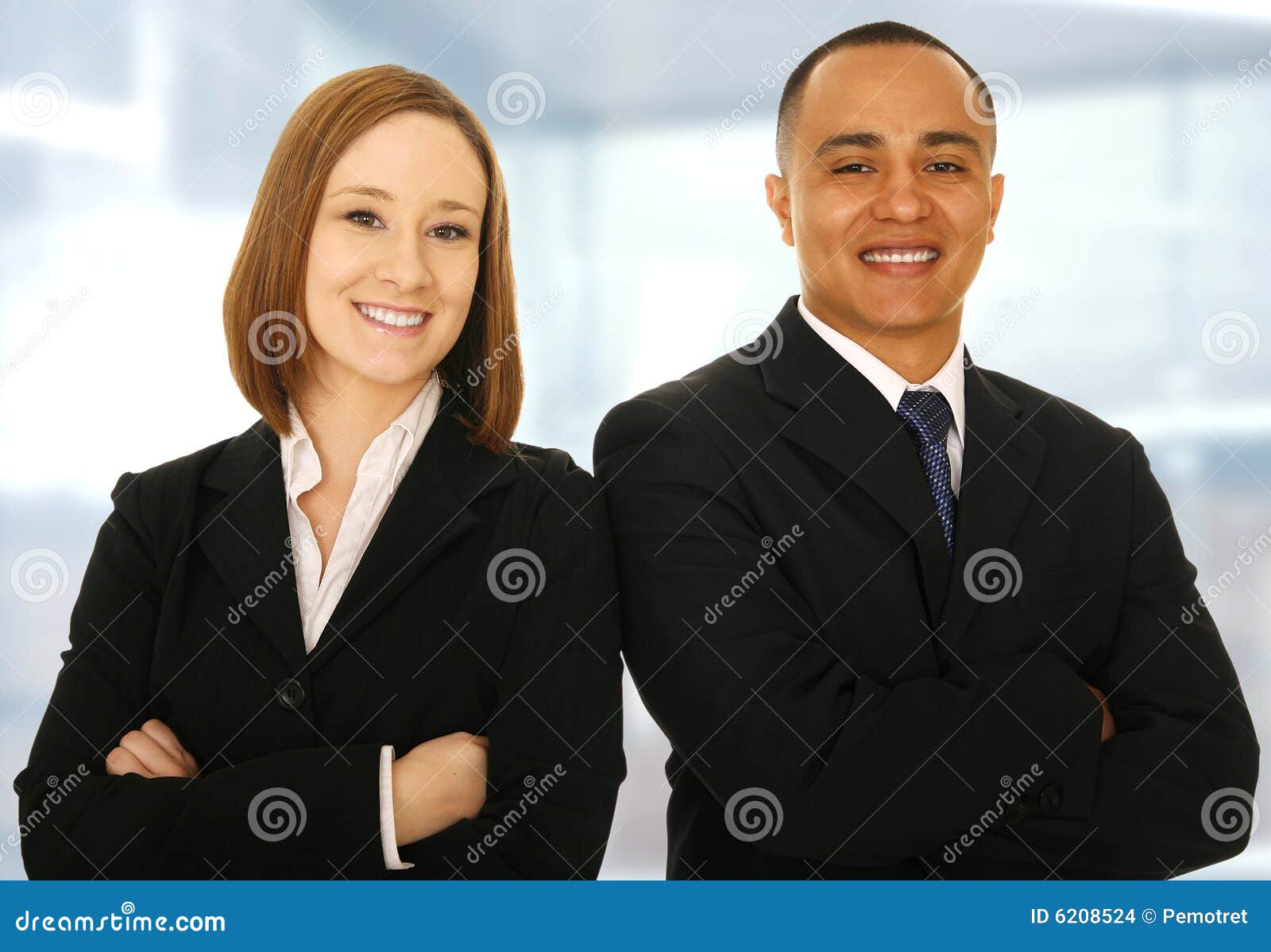Smiling Business Team stock photo. Image of work, male - 6208524