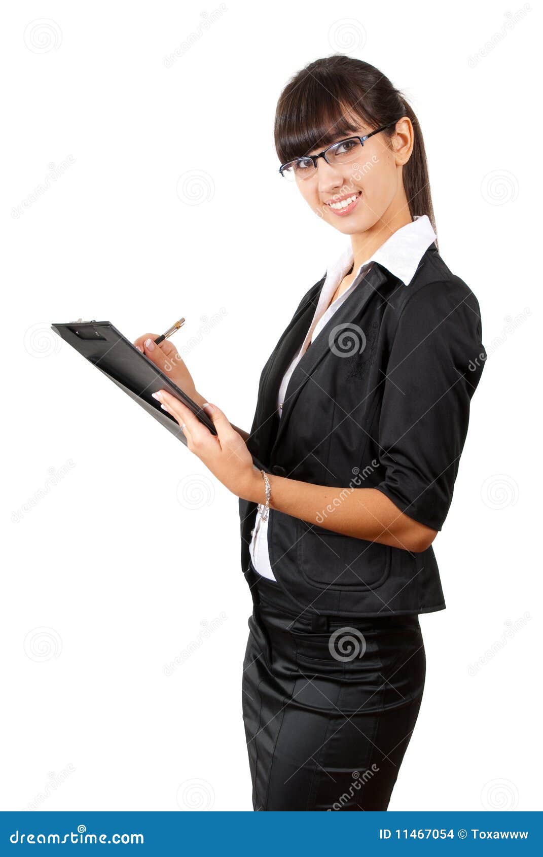 Smiling business woman stock photo. Image of face, business - 11467054