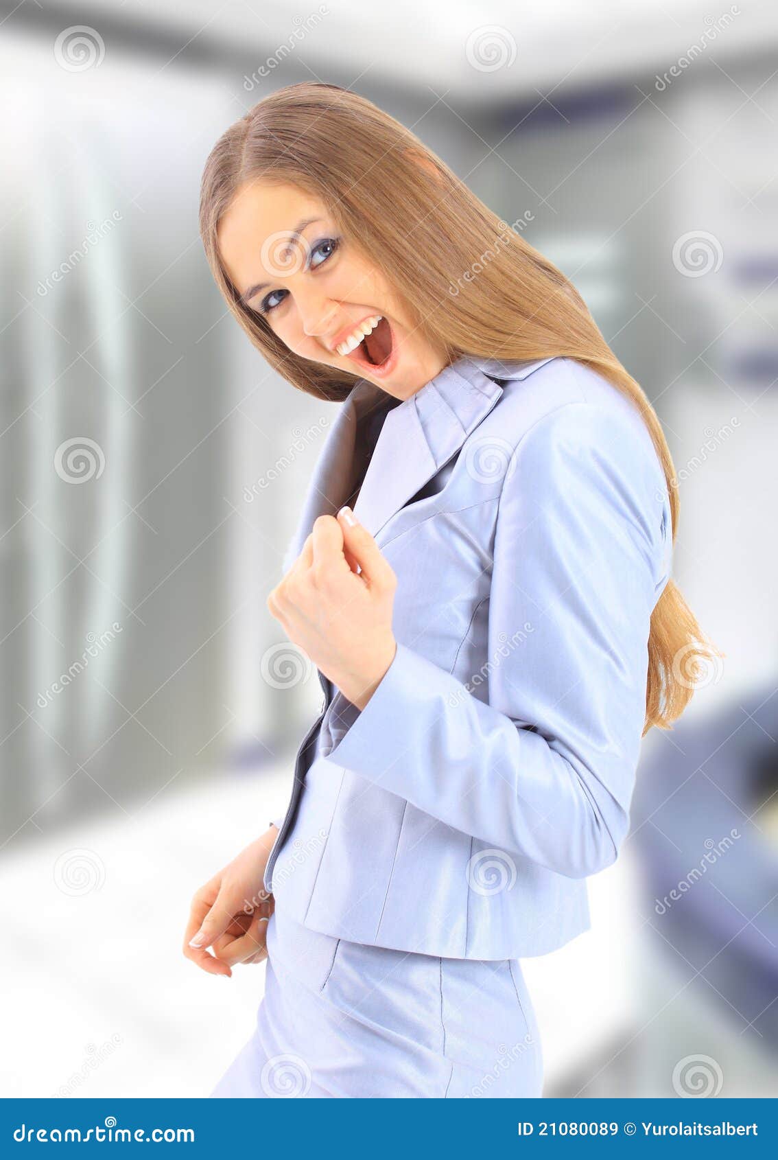 Smiling business woman stock image. Image of company - 21080089