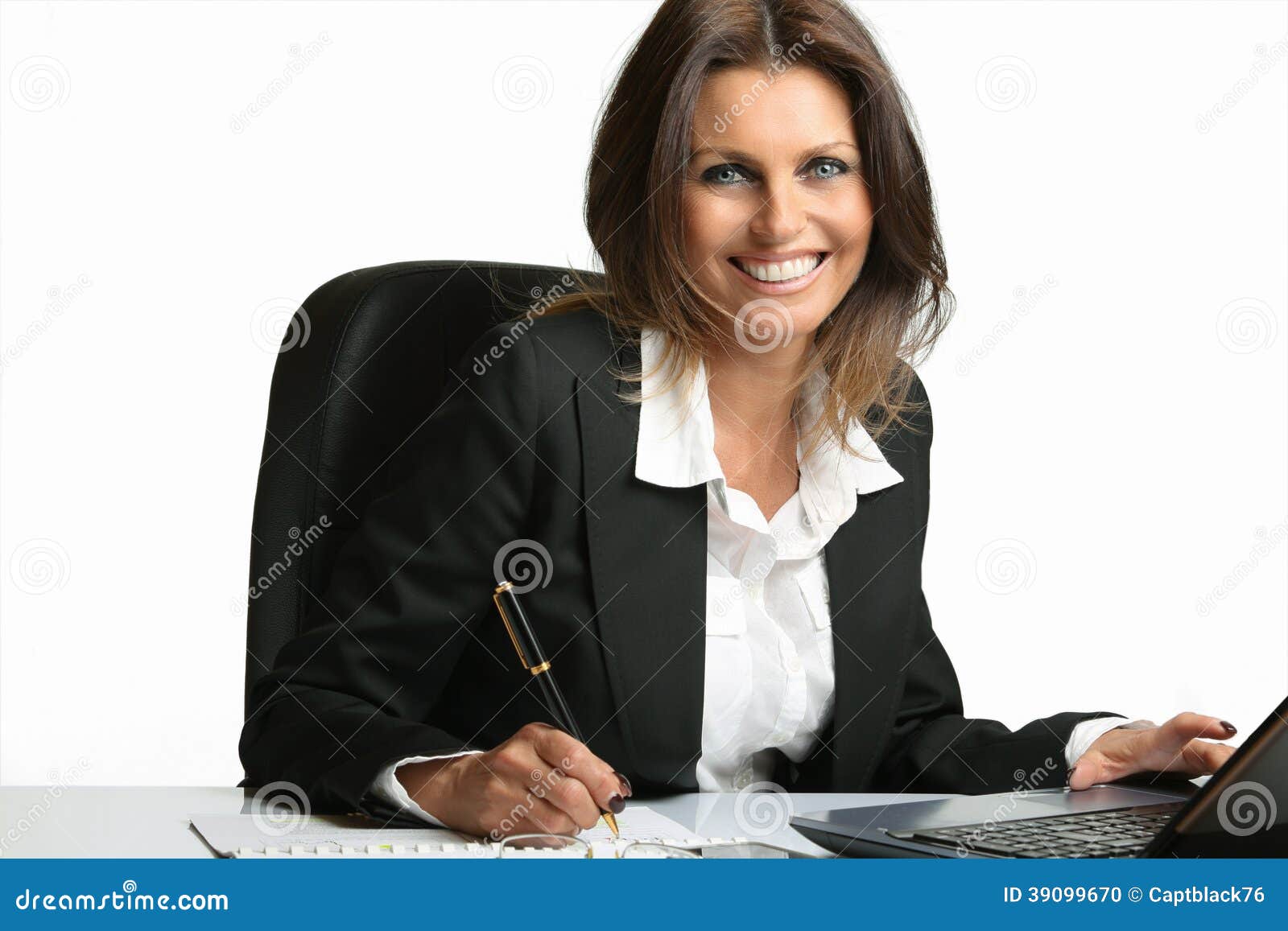 Smiling business woman stock photo. Image of successful - 39099670