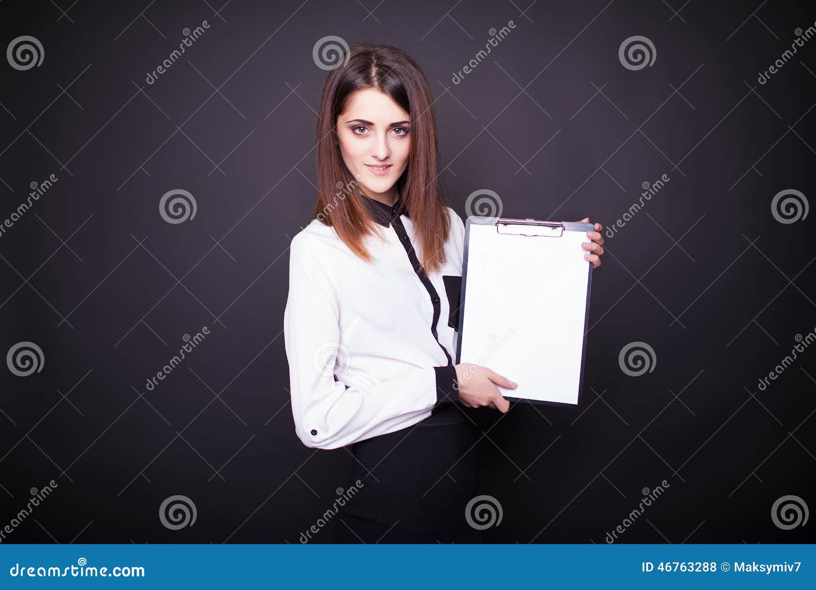 Smiling Business Woman Holding Blank Clipboard Stock Photo - Image of ... Smiling Business Woman Holding Blank Clipboard Stock Photo - Image of ...