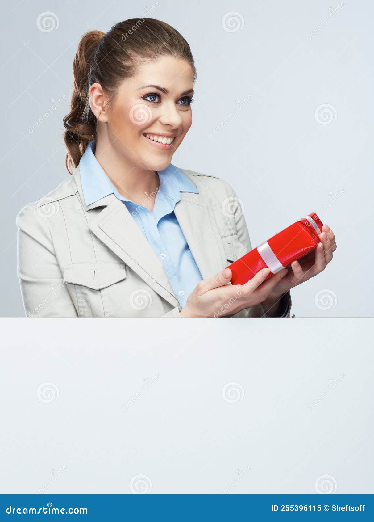 Smiling Business Woman Red Gift Box Hold Stock Image - Image of happy ... Smiling Business Woman Red Gift Box Hold Stock Image - Image of happy ...