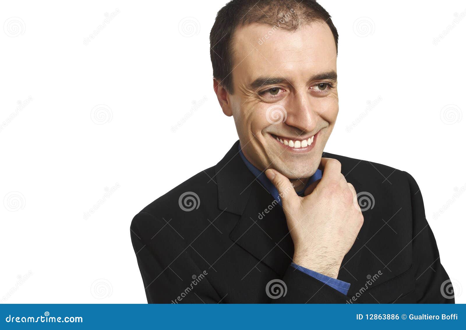Smiling businessman stock photo. Image of smiling, people - 12863886