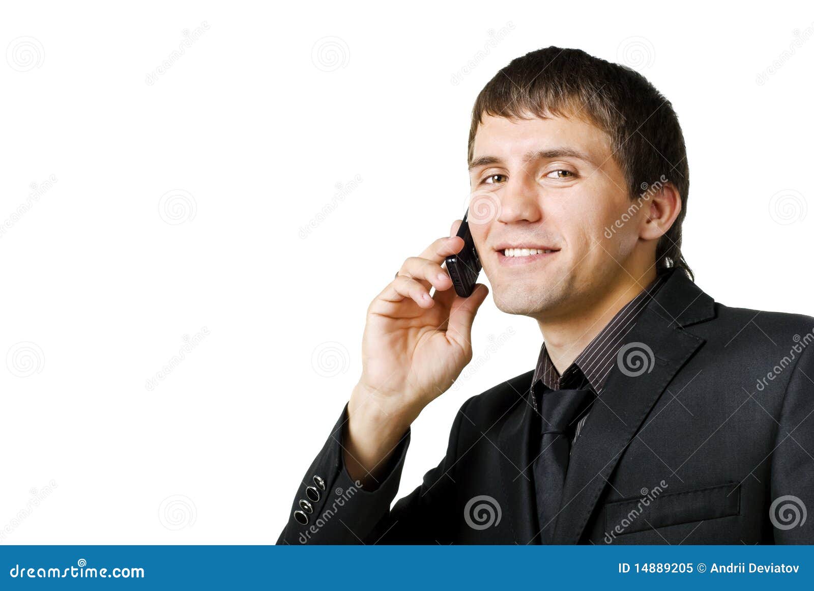 Smiling businessman stock image. Image of blue, suit - 14889205