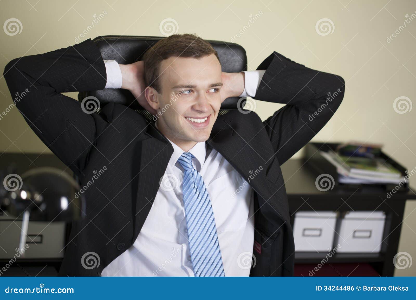 Smiling businessman stock photo. Image of expertise, manager - 34244486