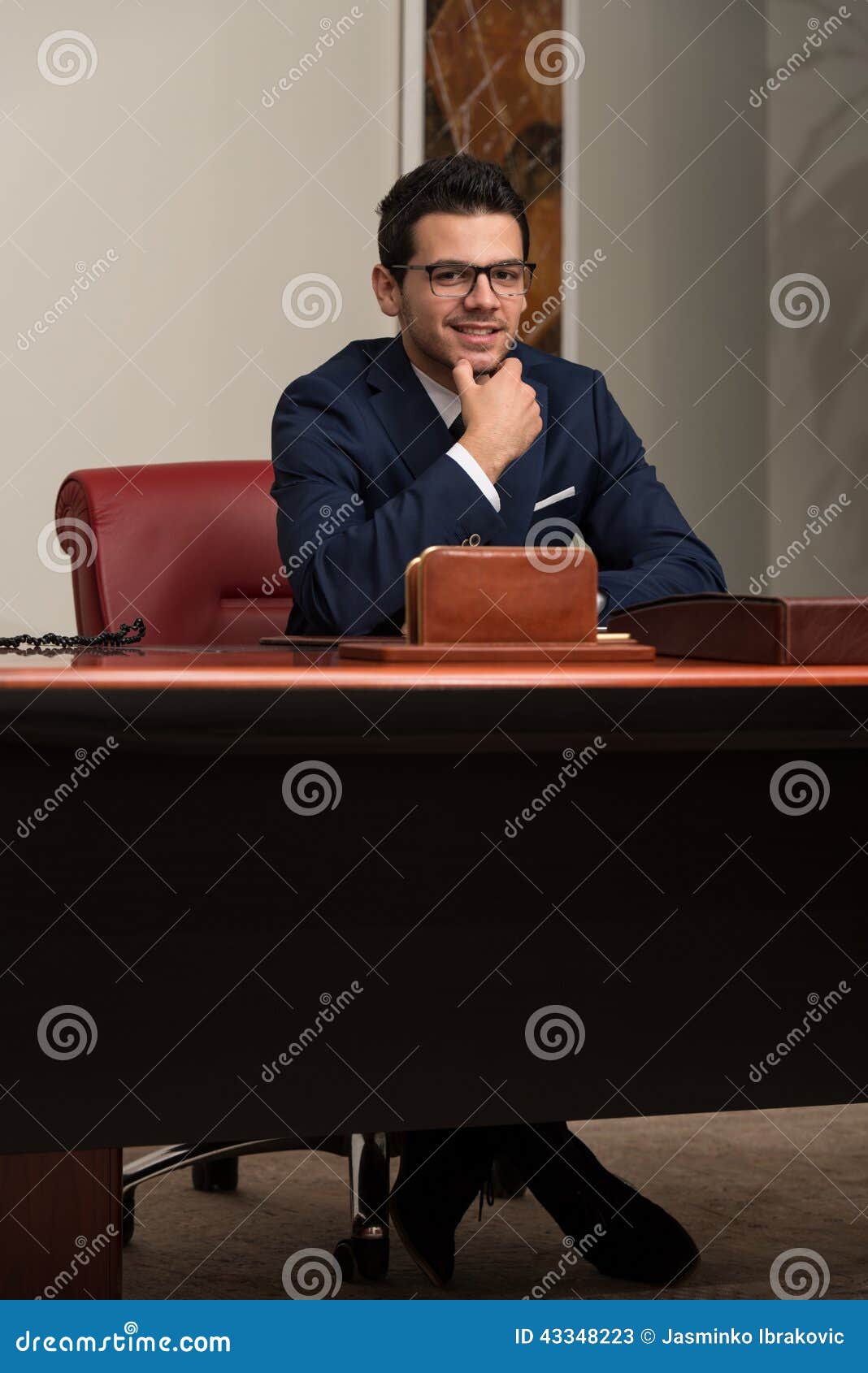 Smiling Businessman Looking at Camera with Reliability Stock Image ...