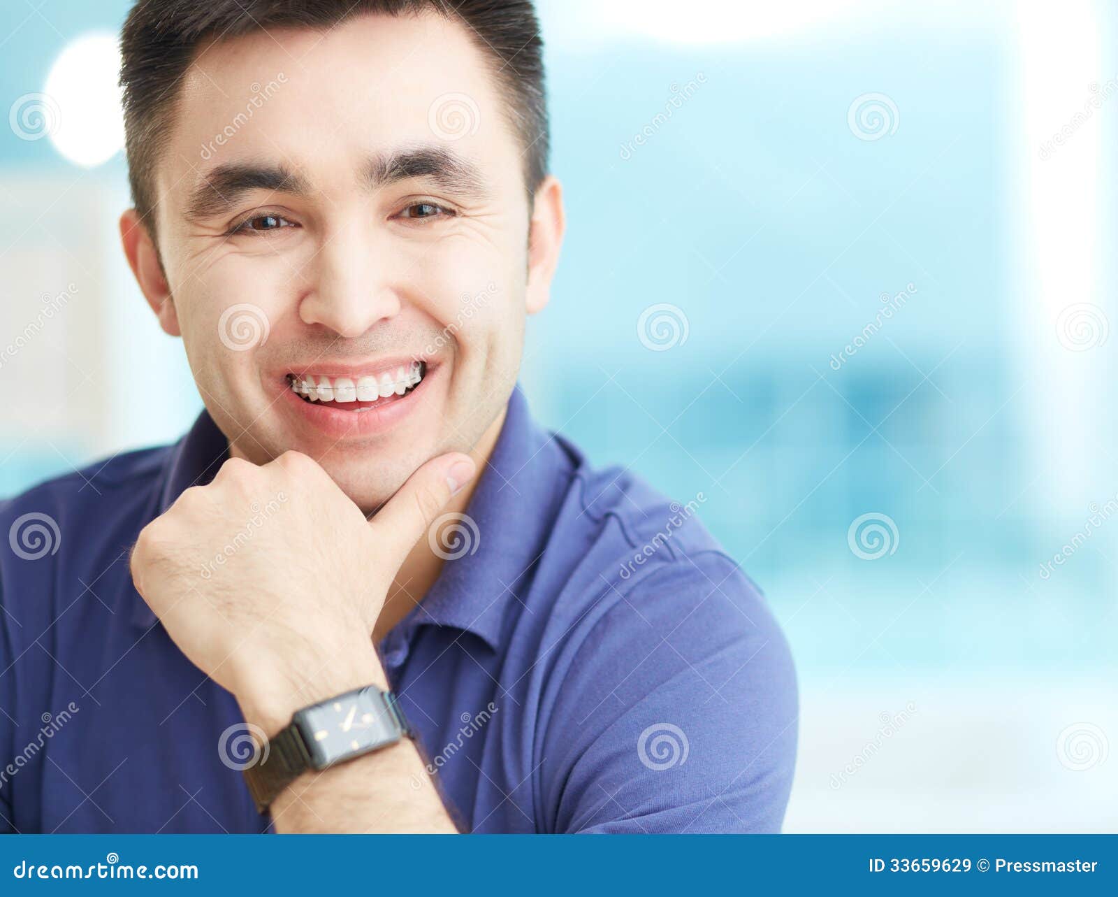 Smiling businessman stock image. Image of corporate, attractive - 33659629