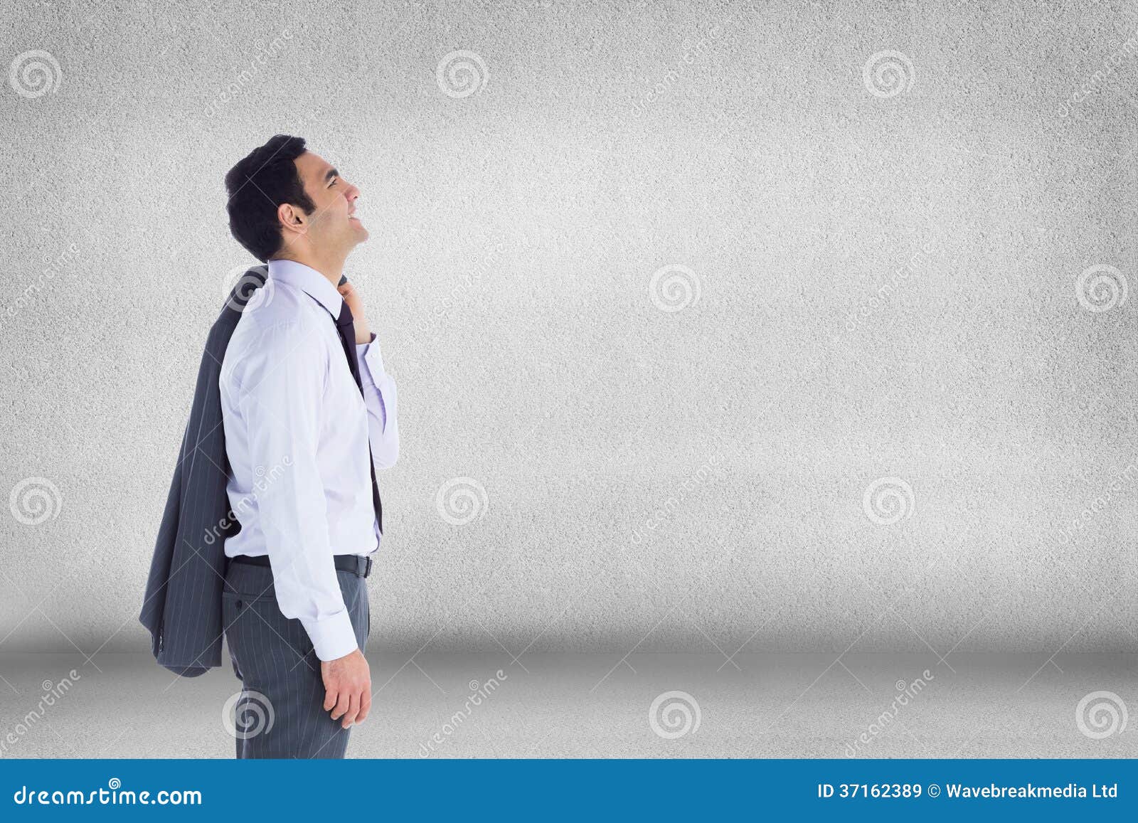 Smiling Businessman Standing Stock Image - Image of professional ...