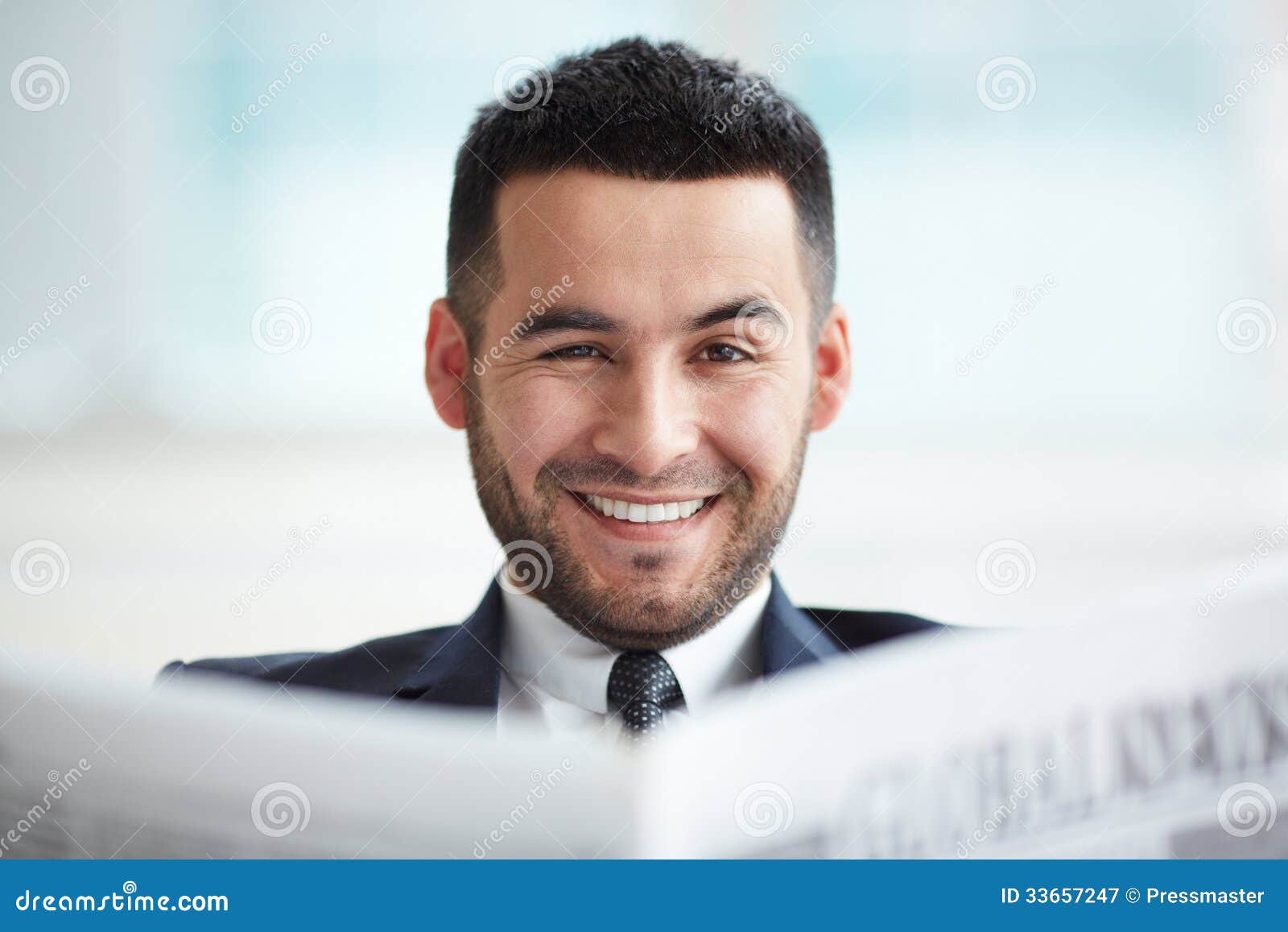 Smiling businessman stock image. Image of confident, focus - 33657247