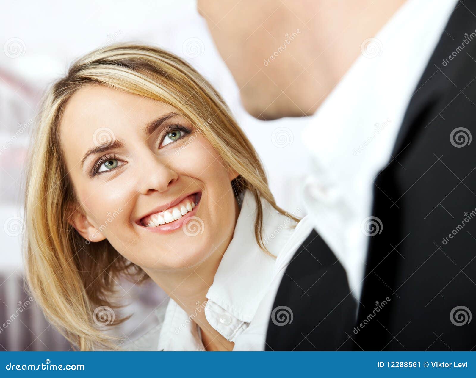 Smiling businesswoman stock image. Image of looking, friendly - 12288561