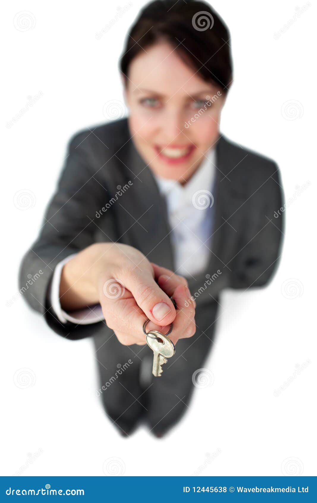Smiling Businesswoman Holding a Key Stock Photo - Image of deal ... Smiling Businesswoman Holding a Key Stock Photo - Image of deal ...