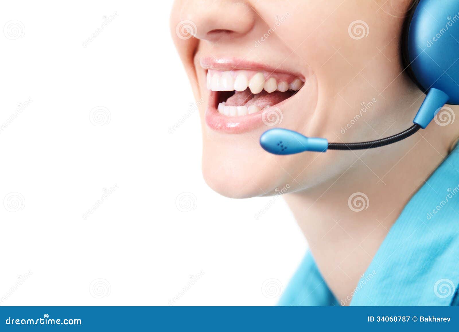 Smiling Call Center Operator Royalty Free Stock Photography - Image ...
