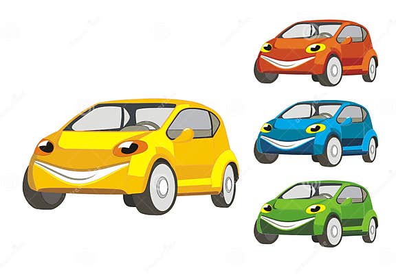 Smiling car stock vector. Illustration of spare, graphic - 6835218
