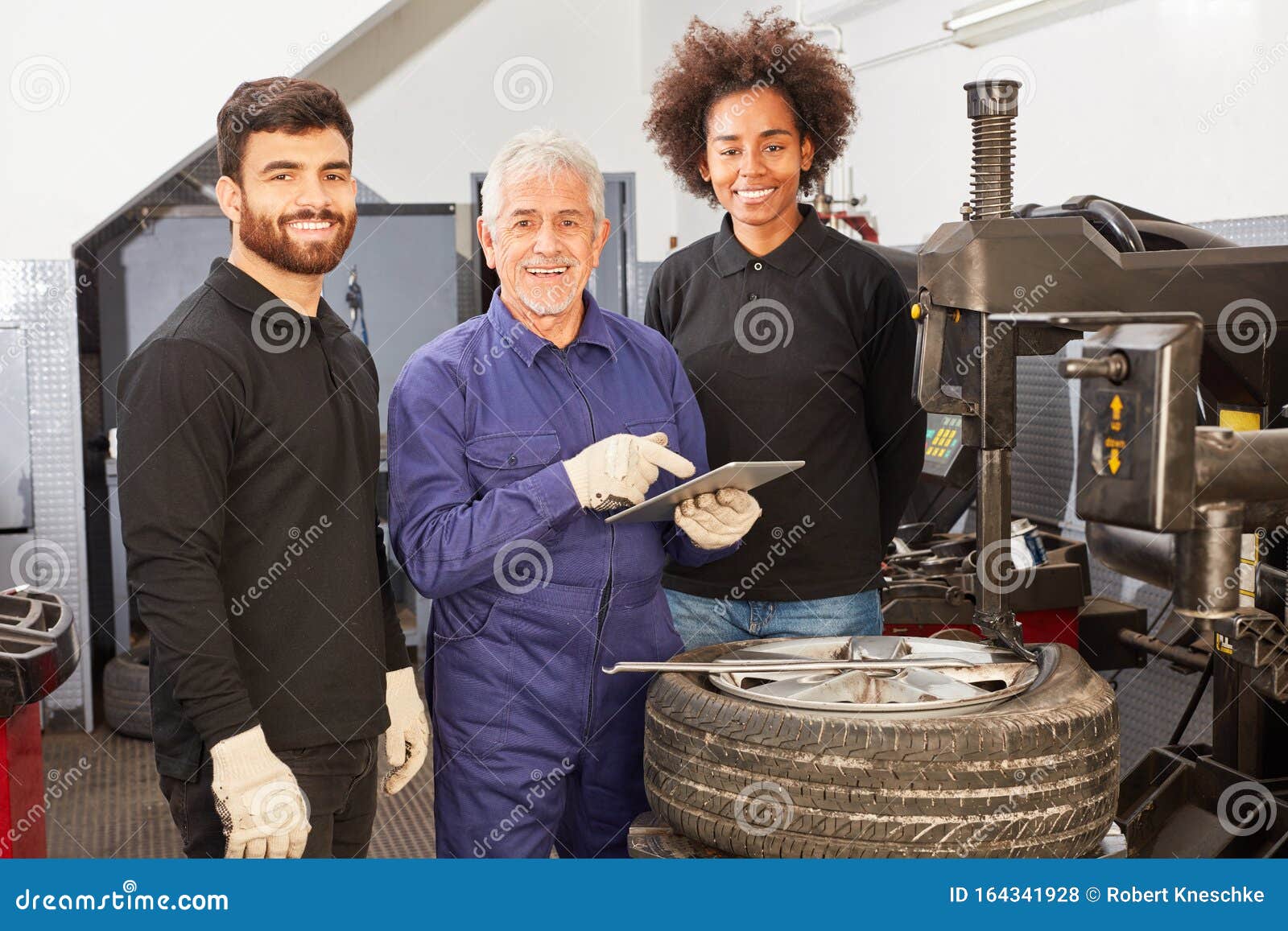 Auto Mechanic and Mechatronics Team Stock Photo - Image of mechatronics ...