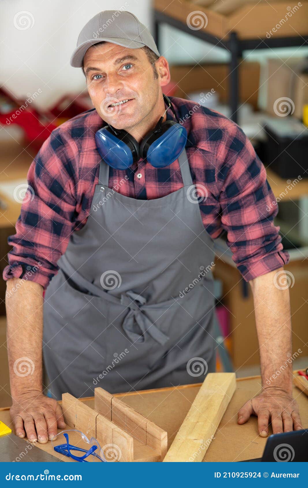 Smiling Carpenter and Business Owner Stock Photo - Image of person ...
