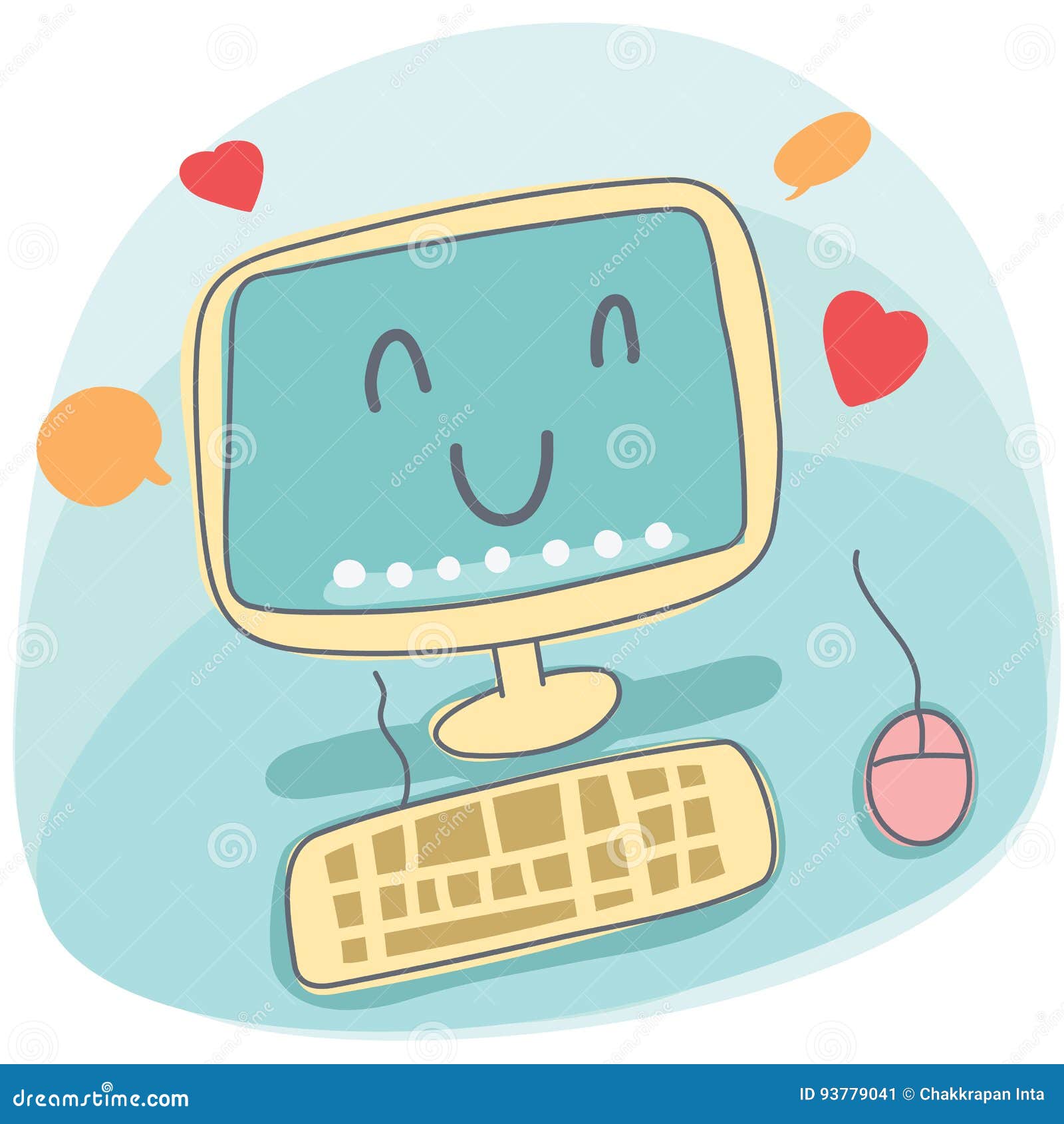 Cute Computer Cartoon