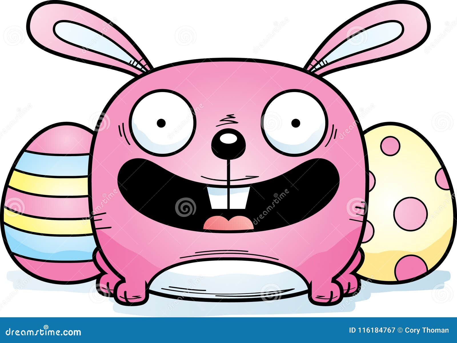 Smiling Cartoon Easter Bunny Stock Vector - Illustration of easter ...