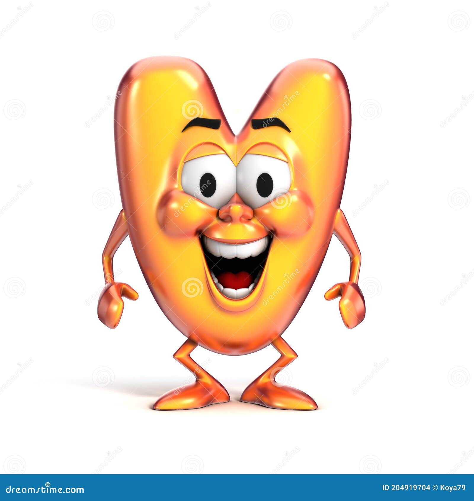 Smiling Cartoon Font Letter V Stock Illustration - Illustration of ...