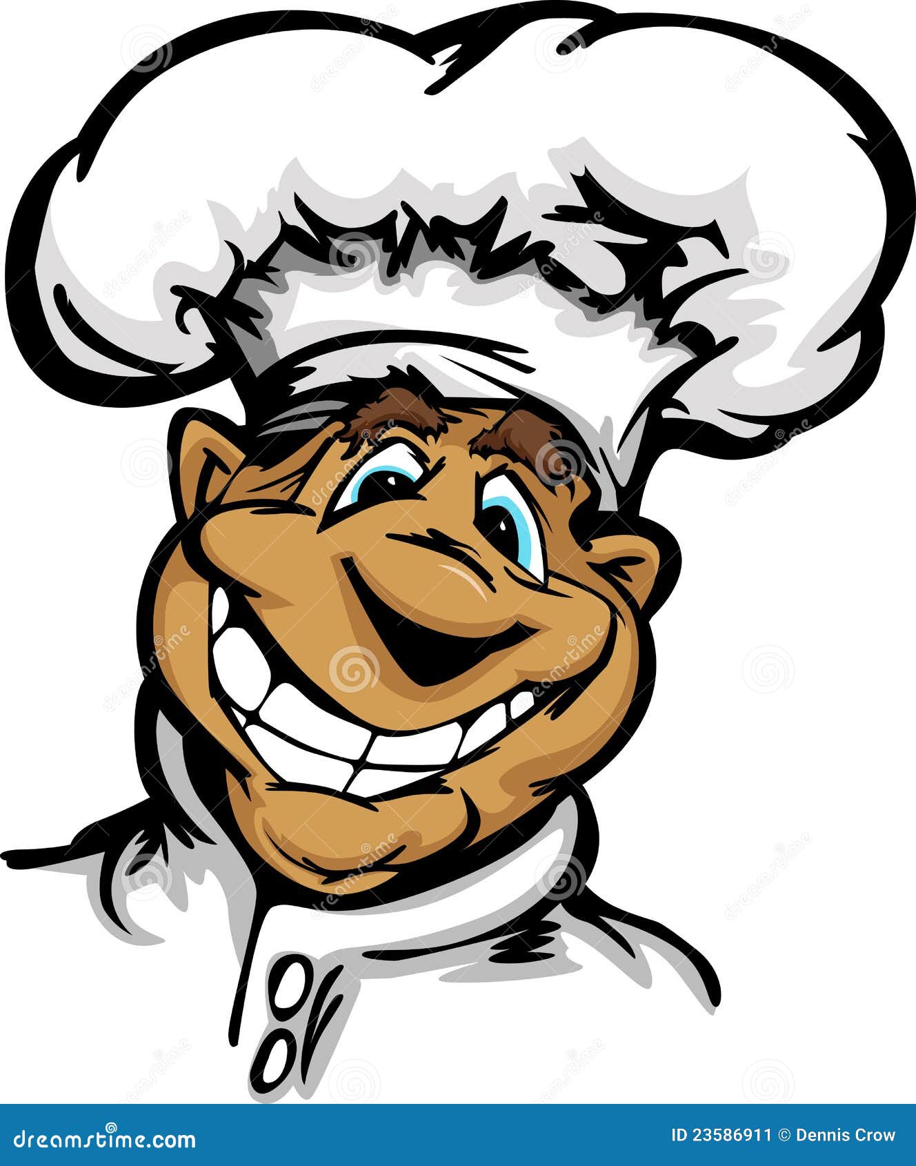 Smiling Cartoon Kitchen Chef with Hat Mascot Stock Vector ...