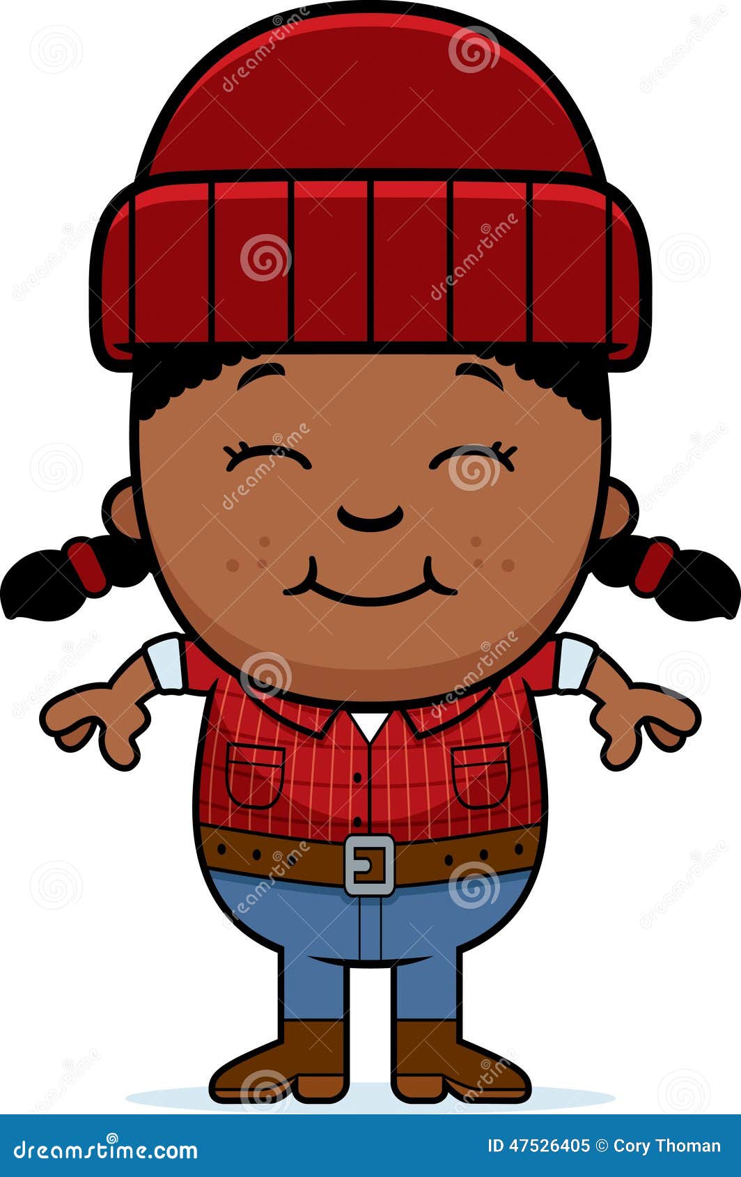 Smiling Cartoon Little Lumberjack Stock Vector - Illustration of child ...