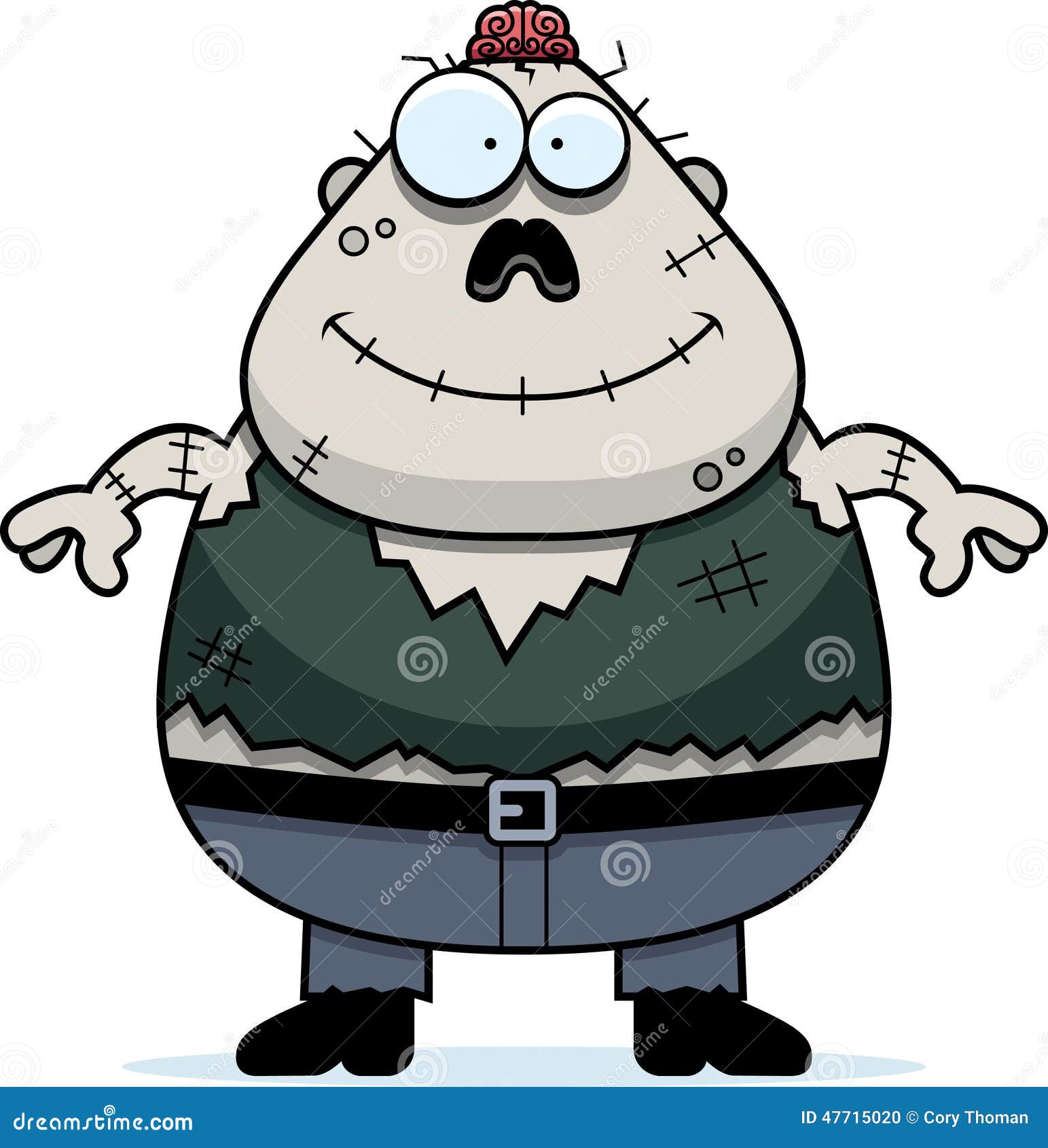 Smiling Cartoon Zombie stock vector. Illustration of people - 47715020