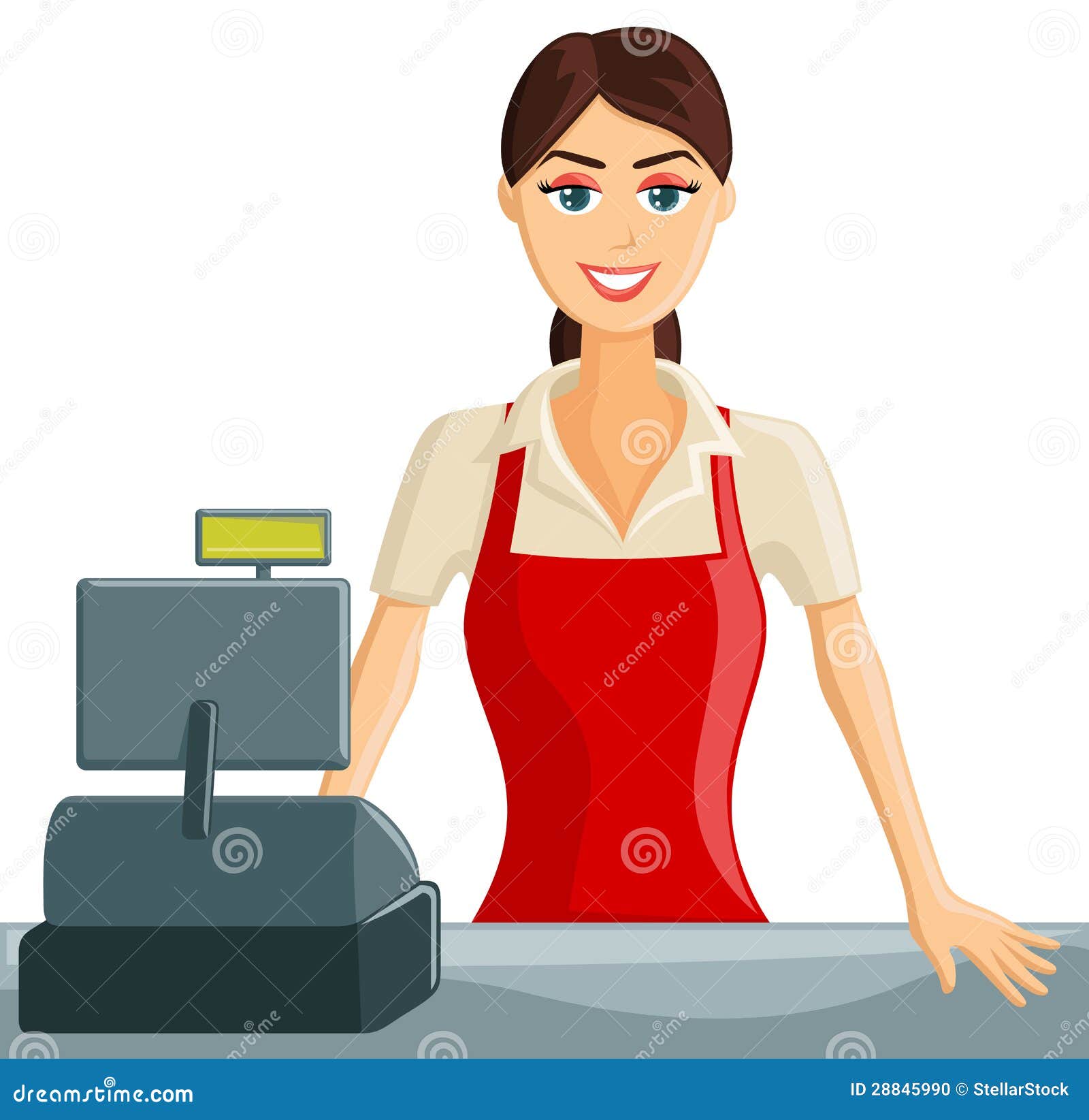 Cashier Man Cartoon Vector | CartoonDealer.com #9584415 Cashier Man Cartoon Vector | CartoonDealer.com #9584415