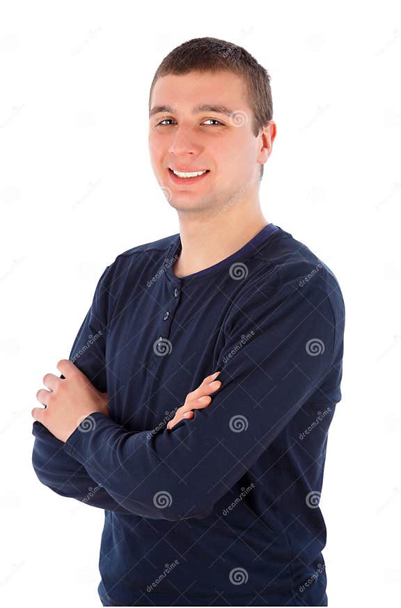 Kind guy smiling stock photo. Image of teenage, people - 30035328
