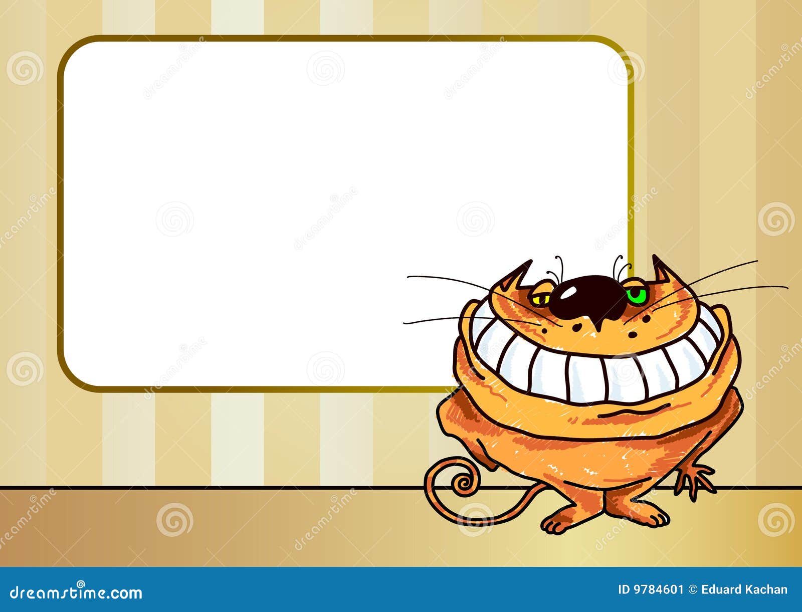 Smiling cat stock vector. Illustration of domestic, stroke - 9784601