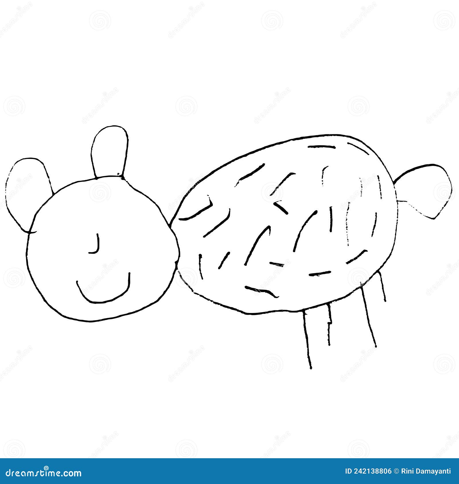 Cat Smiling, Ramming Washed Away Stock Vector - Illustration of ...