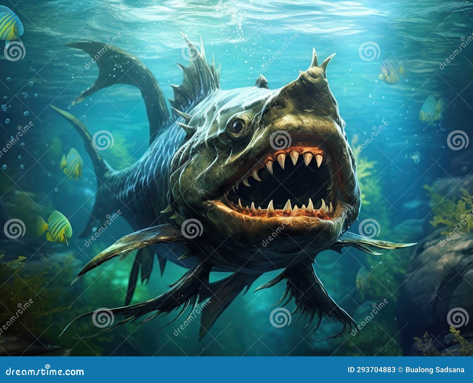 Ai Generated Illustration Wildlife Concept of Smiling Catfish Stock ...