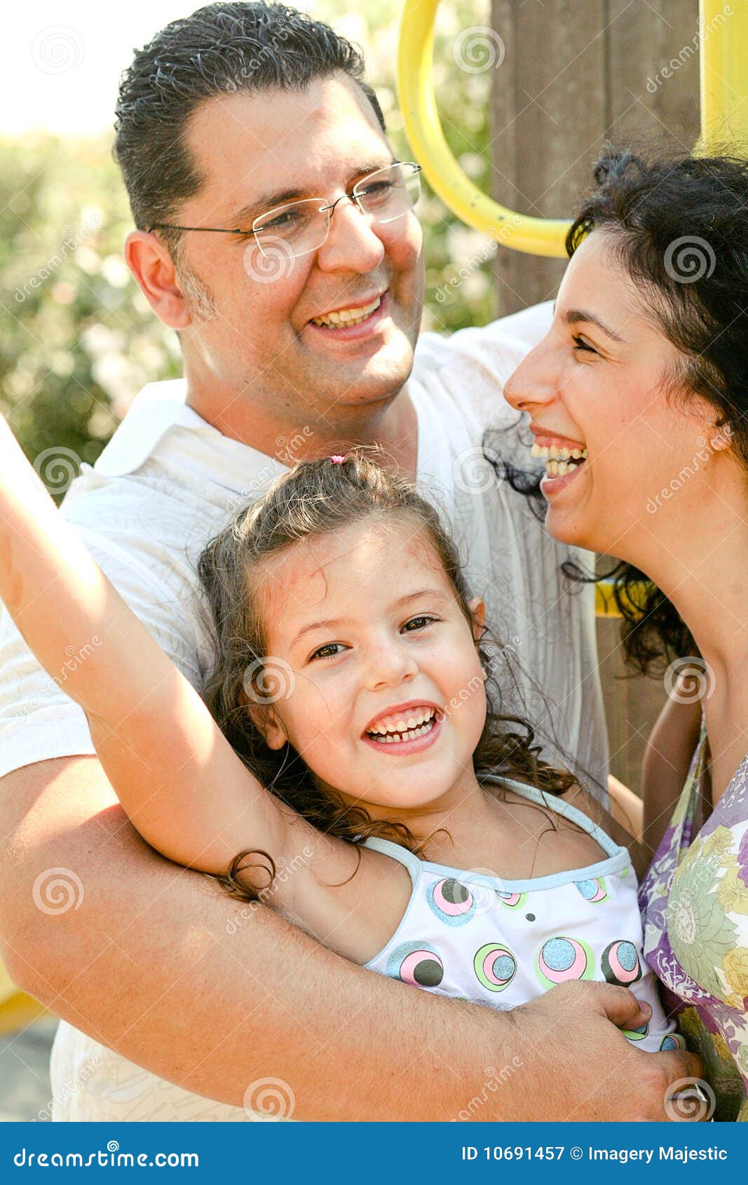 Smiling caucasian family stock image. Image of cute, outdoors - 10691457