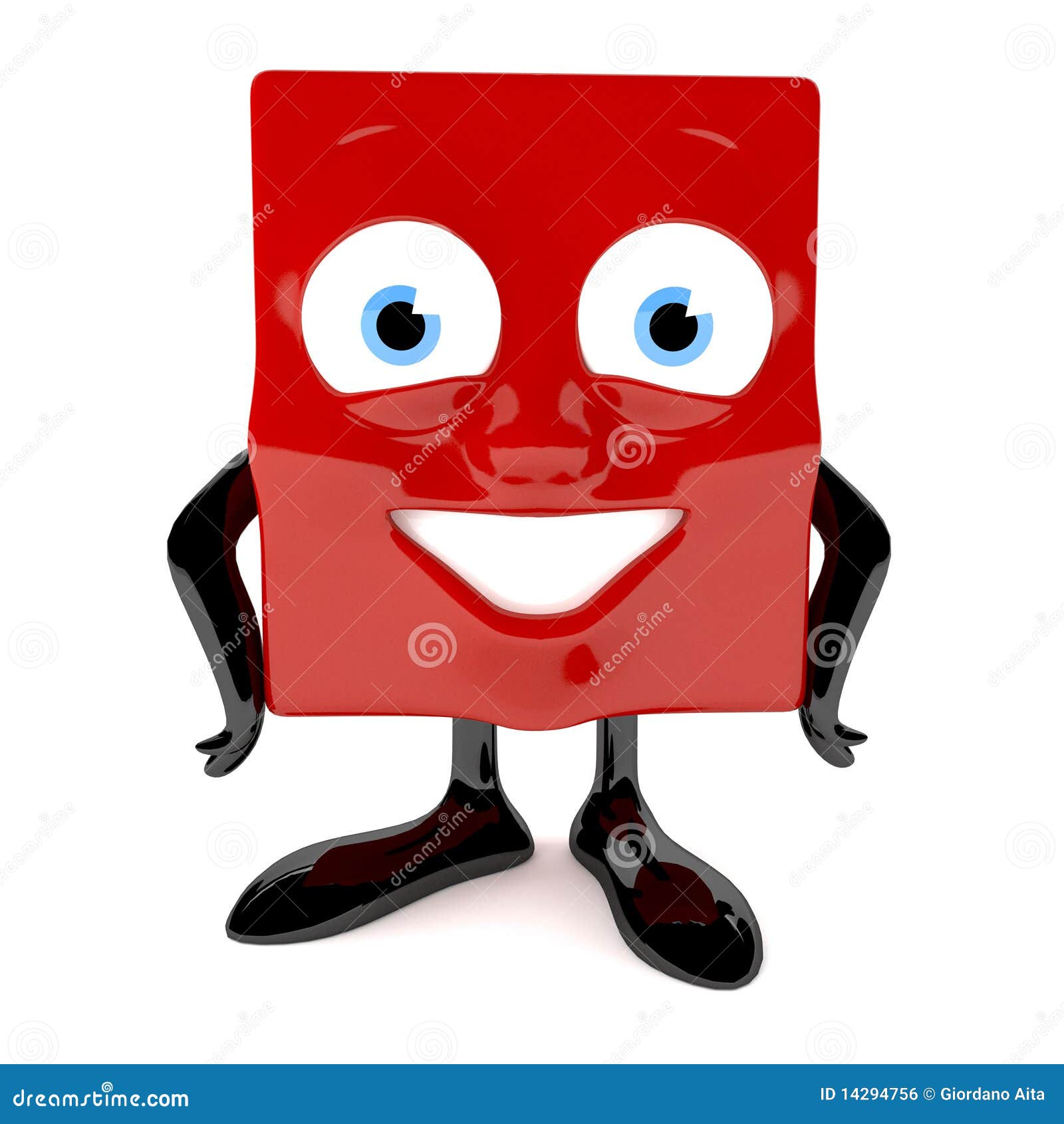 Smiling characters stock illustration. Illustration of cube - 14294756
