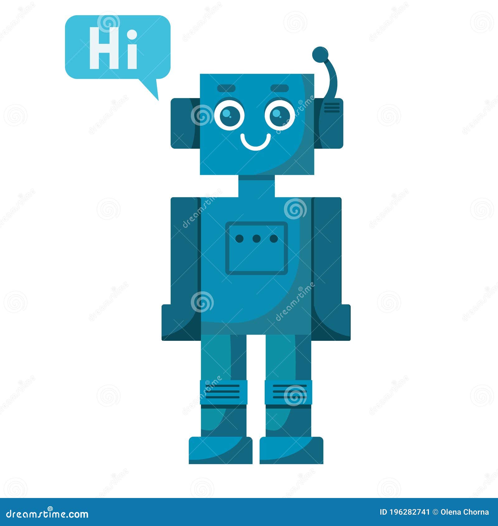 Smiling Chat Bot Character Robot Helping Solve a Problems. for Website ...