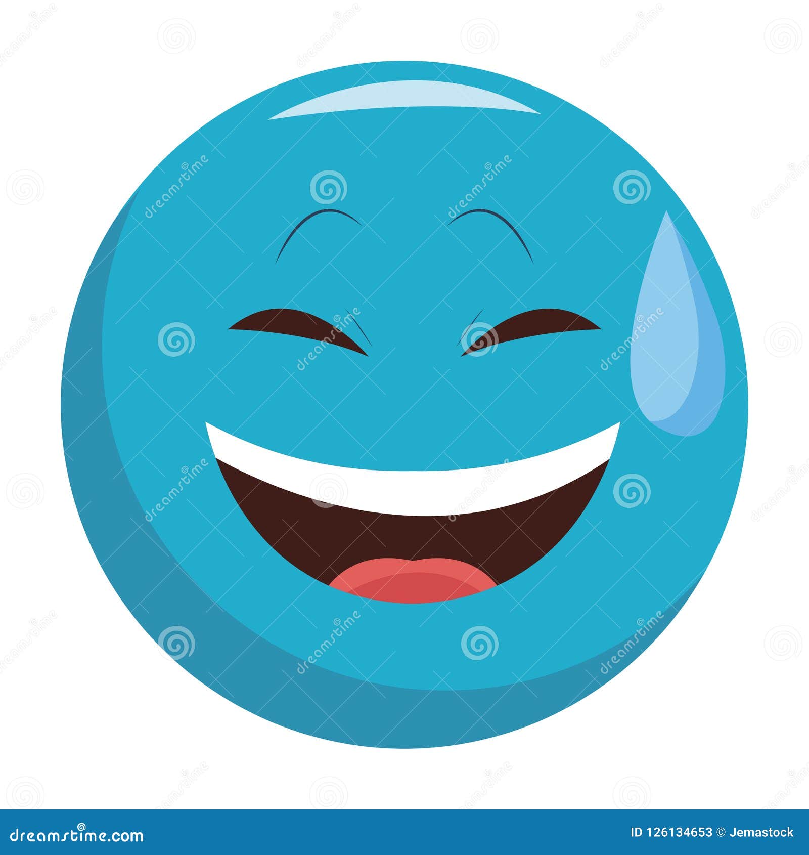 Smiling chat emoticon stock vector. Illustration of humor - 126134653