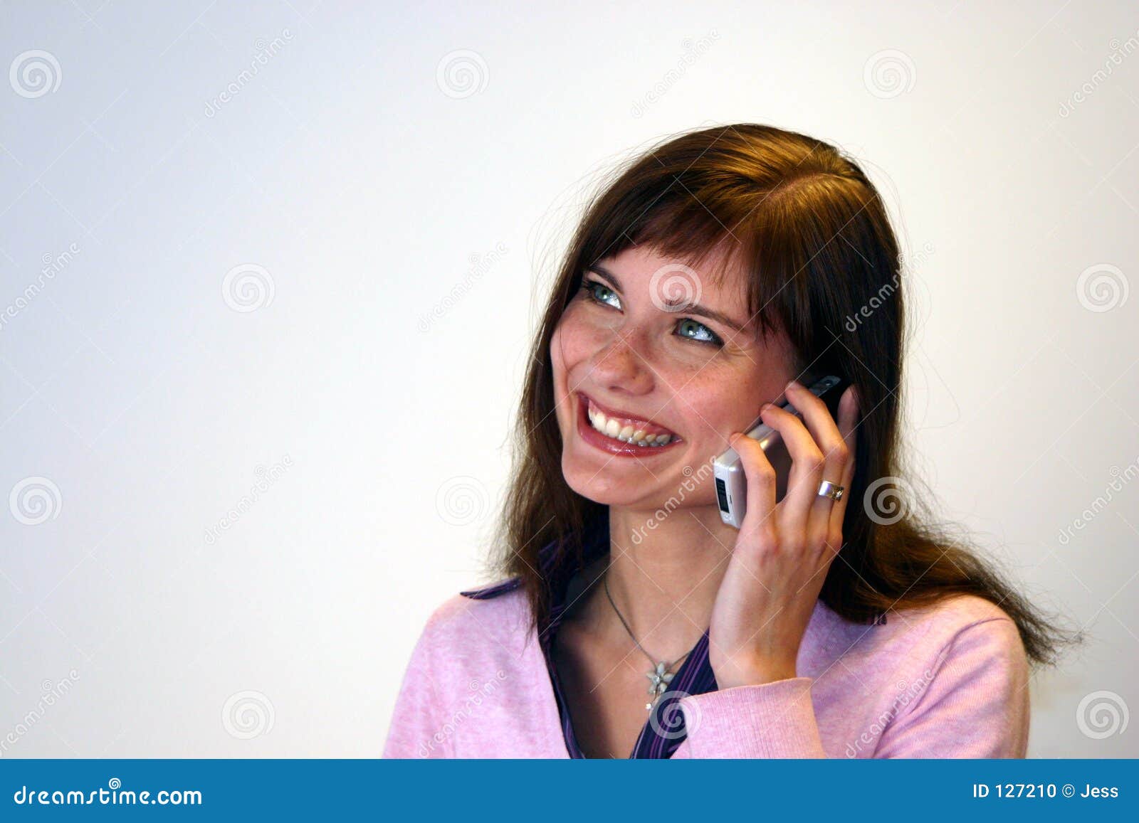 Smiling and chatting stock photo. Image of help, mobile - 127210