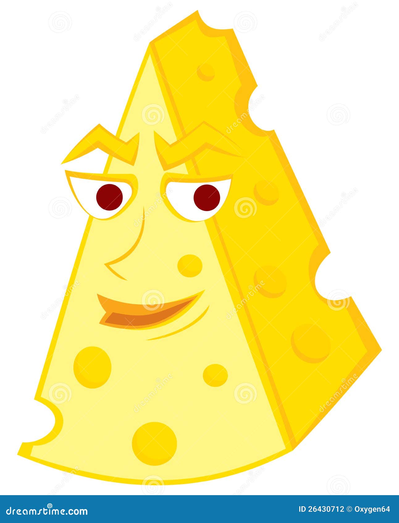 Smiling cheese stock vector. Illustration of vector, cartoon - 26430712