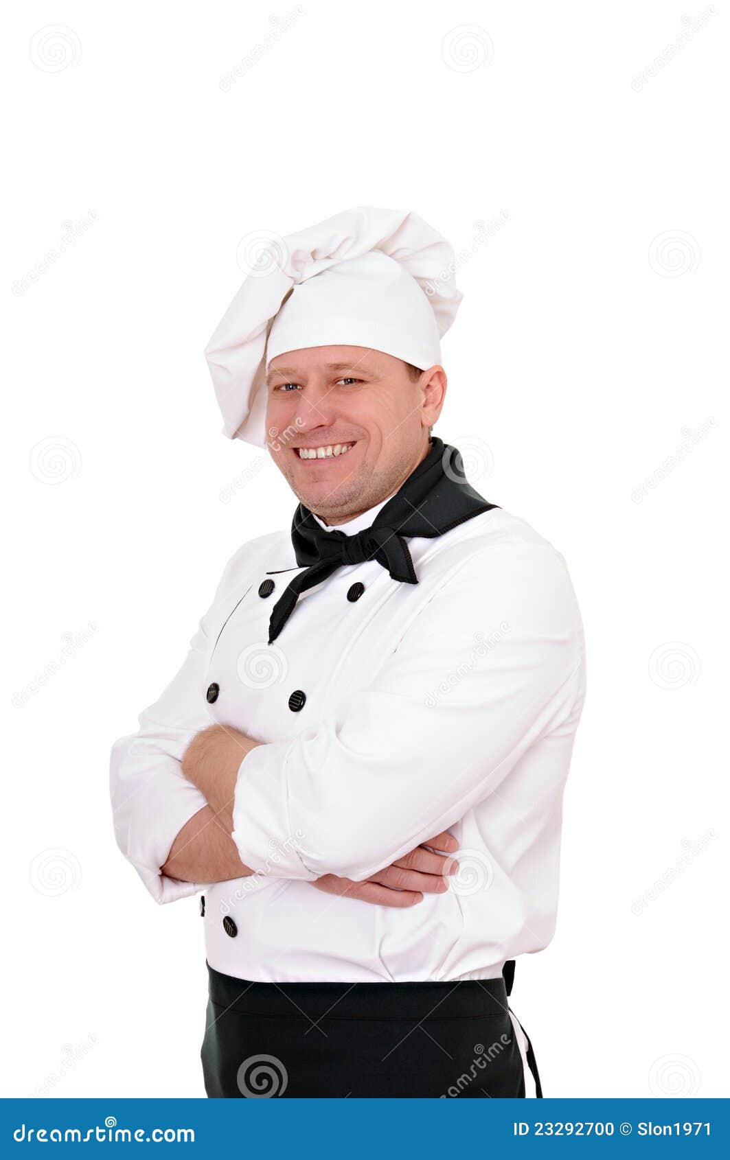 Smiling chef stock photo. Image of chef, pinafore, friendly - 23292700