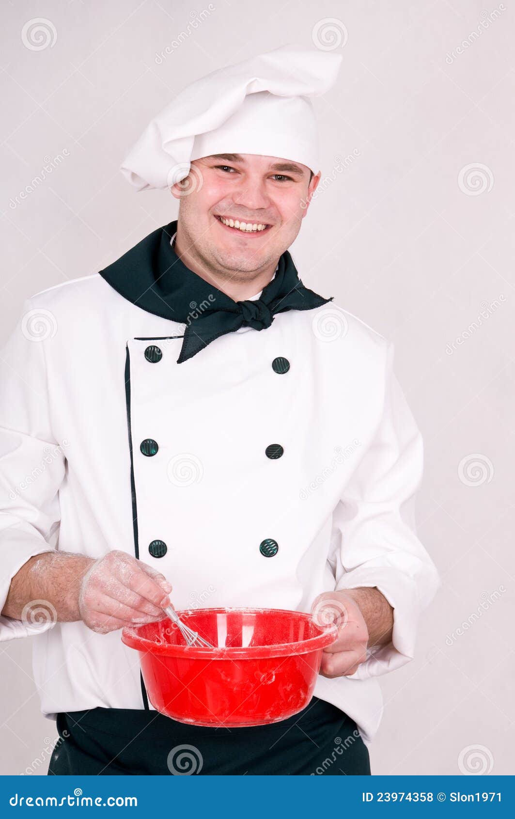 Smiling chef stock photo. Image of cook, happy, bowl - 23974358