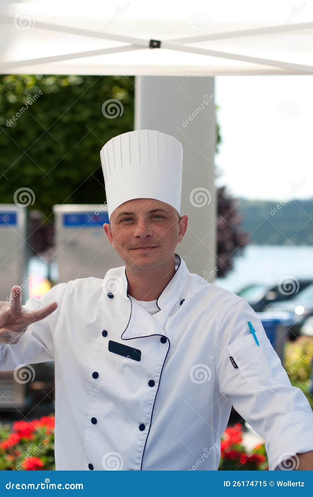Smiling Chef stock image. Image of outdoor, idaho, people - 26174715