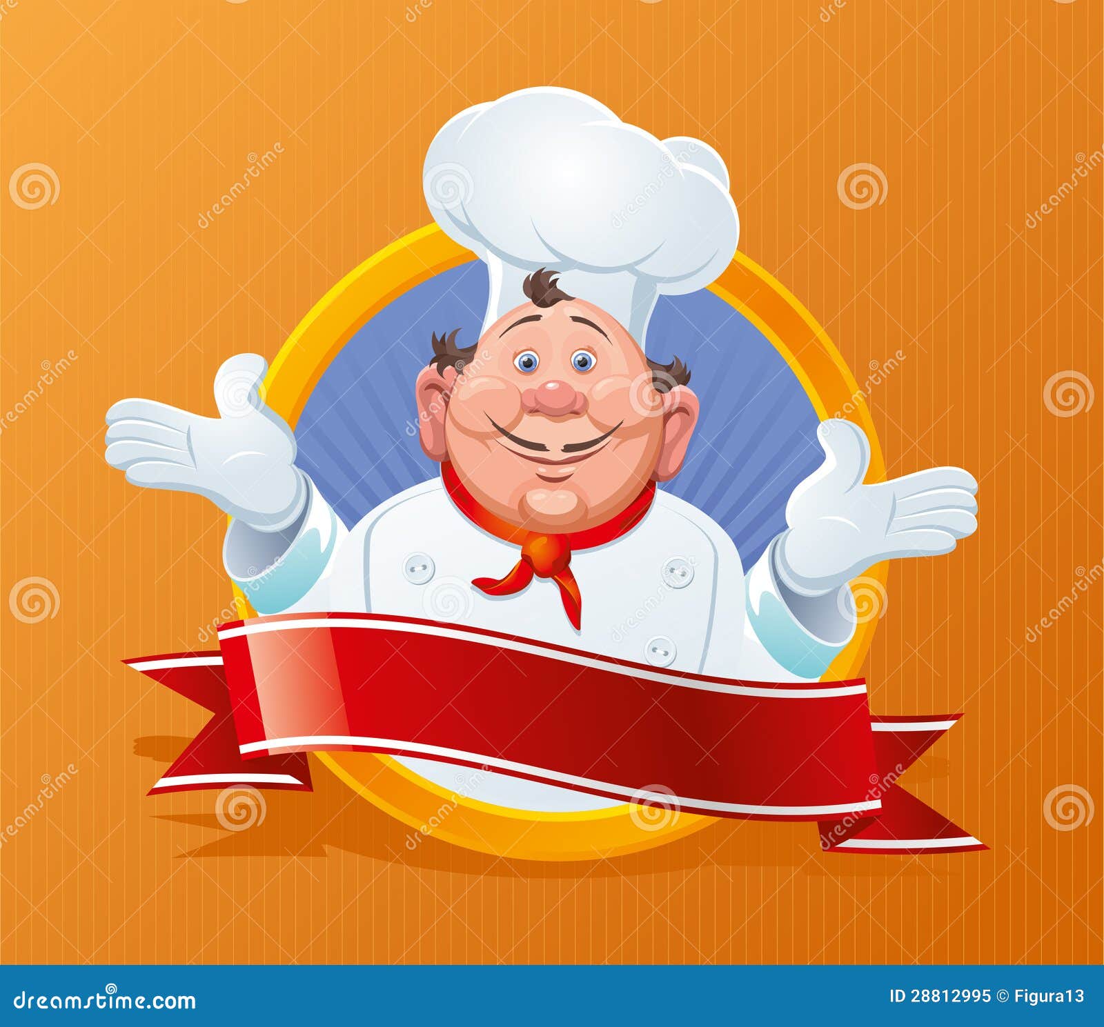 Smiling chef stock vector. Illustration of chef, smiling - 28812995