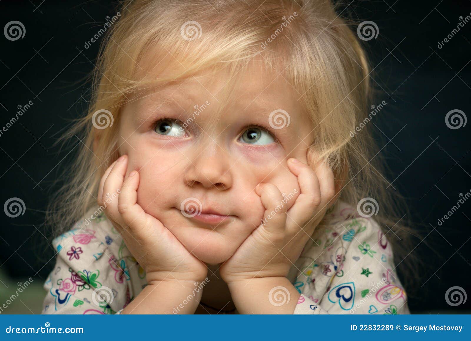 Smiling child stock image. Image of female, lying, face - 22832289