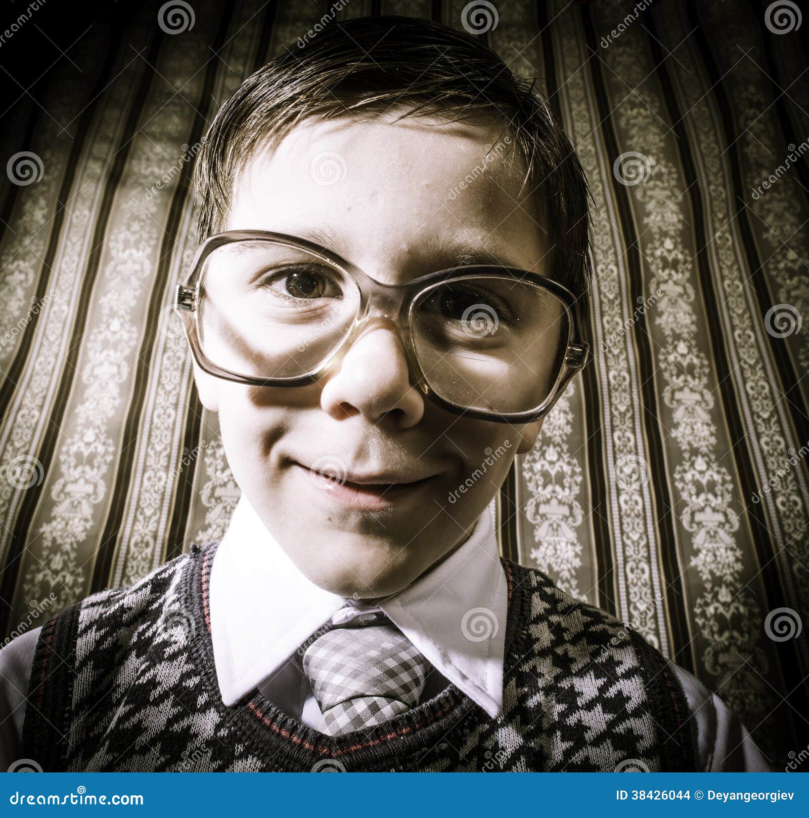 Smiling Child with Glasses in Vintage Clothes Stock Photo - Image of ... Smiling Child with Glasses in Vintage Clothes Stock Photo - Image of ...