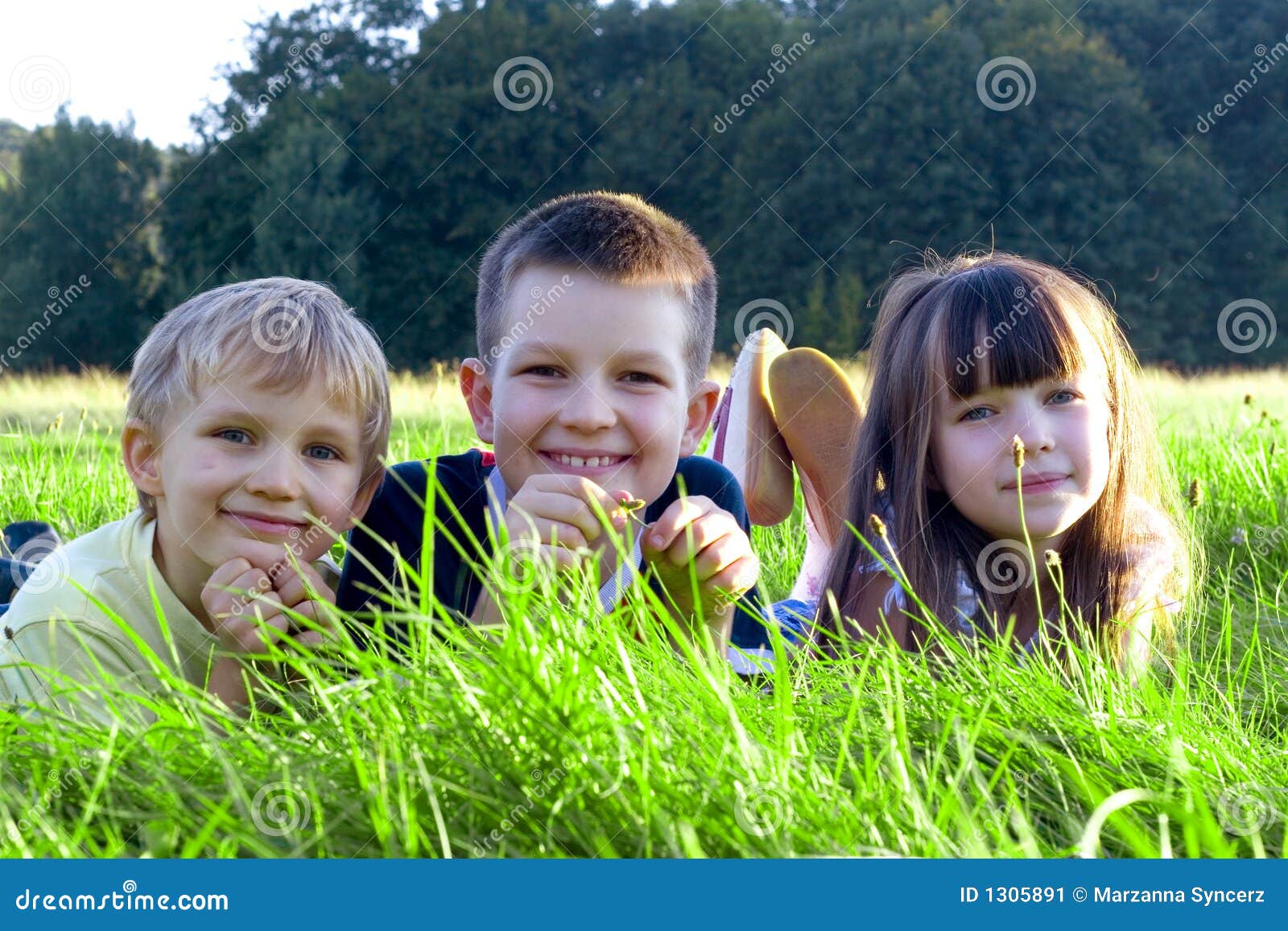 Smiling children stock image. Image of eyes, girl, angle - 1305891