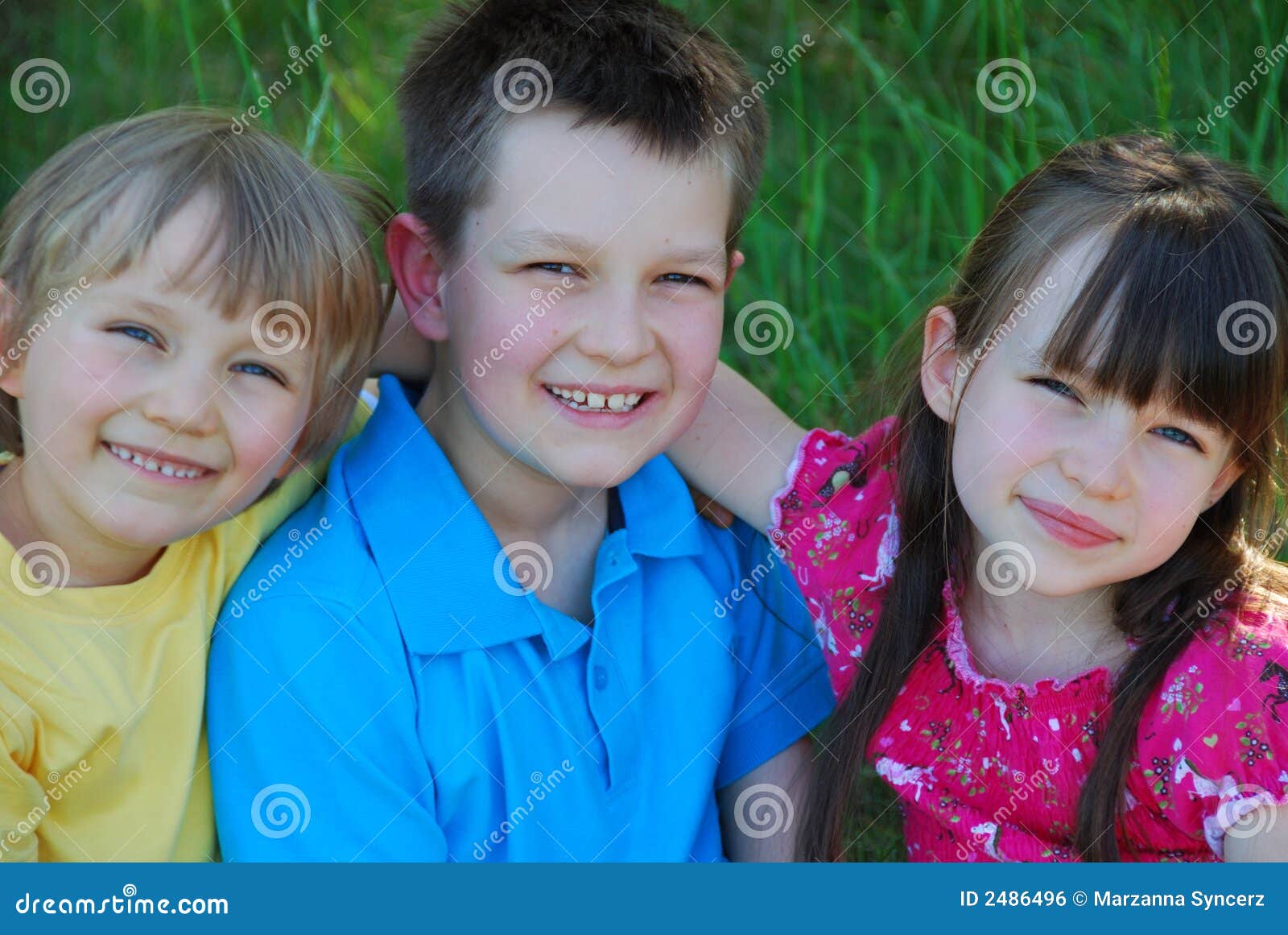 Smiling children stock photo. Image of beautiful, smiling - 2486496
