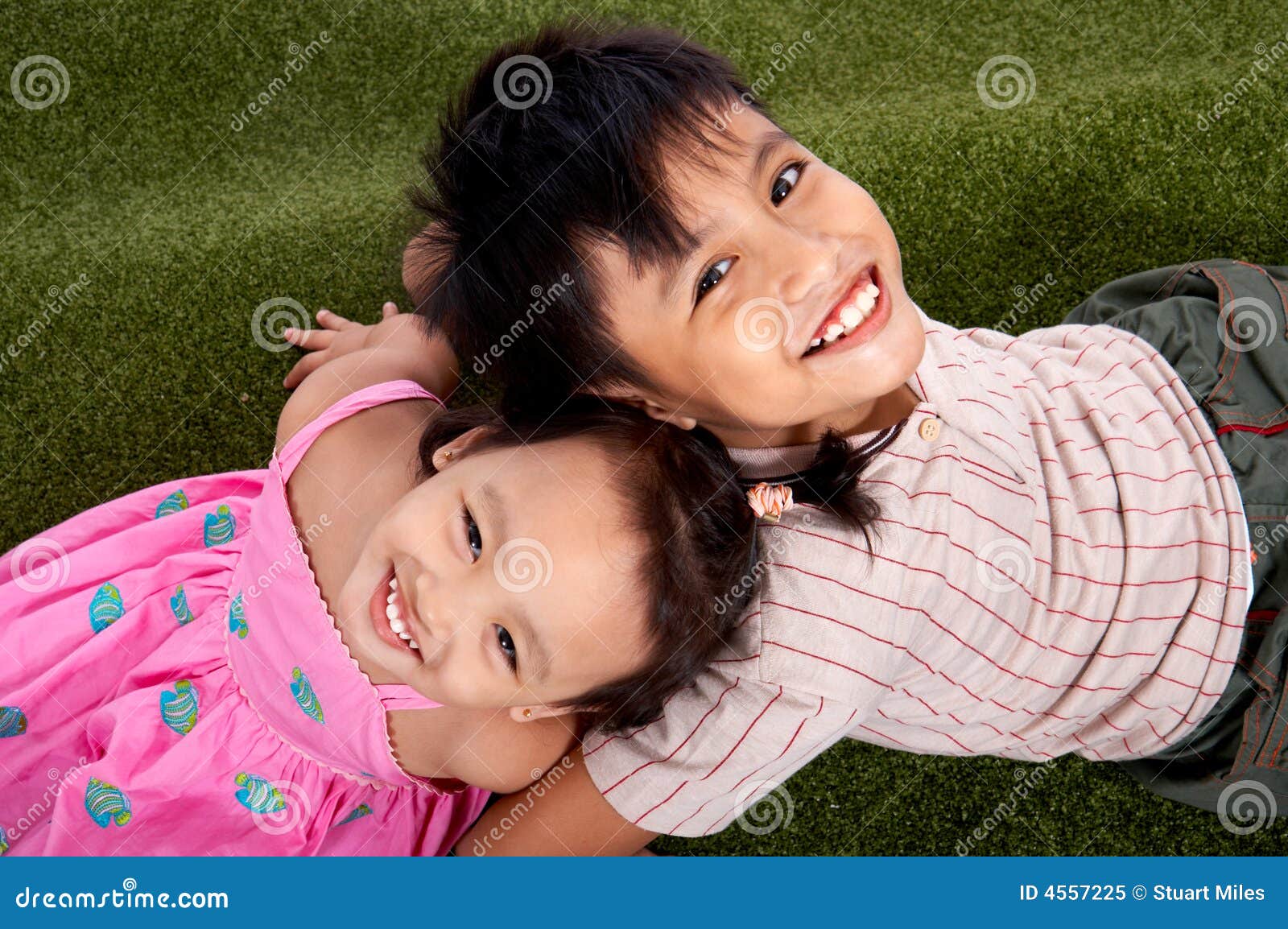 Smiling children stock image. Image of relax, looking - 4557225